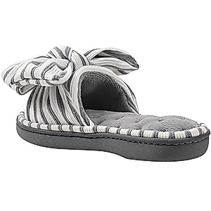 ULTRAIDEAS Women's Eurytides Slide Slippers Memory Foam House Shoes, Light Grey, 9-10