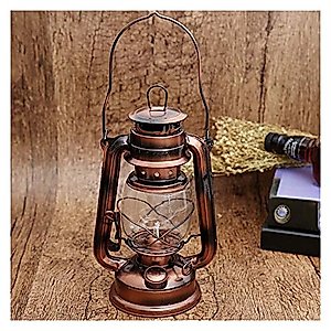 GAOZ Outdoor Lights Emergency Lamp Retro Style Portable Lighting Kerosene Lamp Metal Camping Light Outdoor Camping Tent Lamp Household for Home,Garden,Yard,Decorations