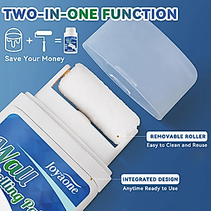 White Paint for Wall, Portable Integrated Paint Roller, Easy to Apply Small Drywall Repair Kit, Fast-Drying White Paint, Water-Based Wall Paint Touch Up (XGS-1Pack)