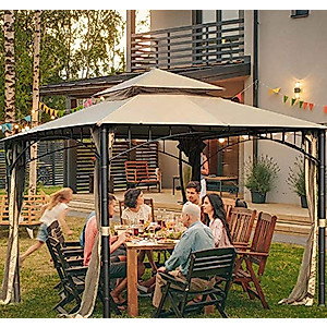 Ontheway 10FT x 10FT Replacement Canopy roof, Model L-GZ136PST for Target Madaga Gazebo