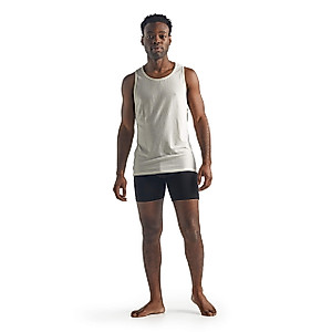 Icebreaker Merino Anatomica Tank Tops for Men, Merino Wool Base Layer - Soft, Stretchy Sleeveless Shirts for Men - Durable Tank Top Undershirt for Daily Wear, Outdoor Activities - Snow, Large
