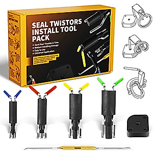 6 Pack Hydraulic Seal Installation Tools, Hydraulic Cylinder Piston Repair Rebuild Seal Kit, U-Cup Rod Seal Installation Tool Kits Upgraded Super Strong Seal Twistor Install Tool Set