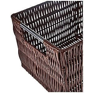 Whitmor Rattique Small Storage Tote Java