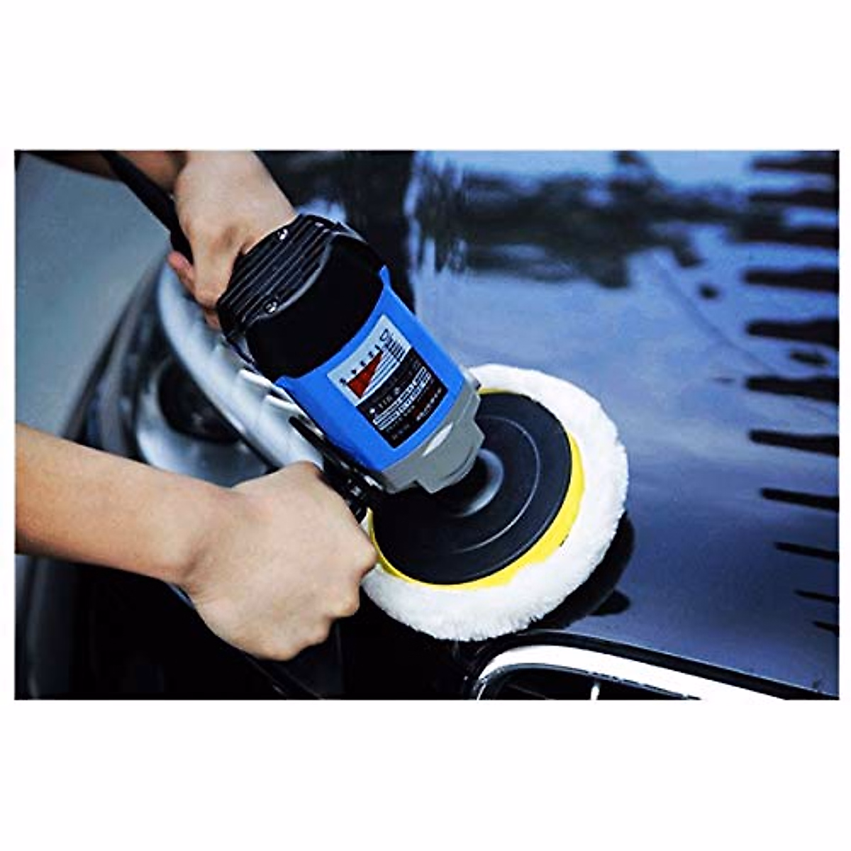 Inzoey Wool Buffing Pad,3 Pack 7" Car Polishing Pad with Hook and Loop for Cleaning & Cutting,Polishing,100% Wool Sheepskin Material,Durable and Soft