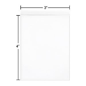 Cherodada 3" x 4" (200 pcs) 2 Mil Small Clear Plastic Zip Bags Resealable Baggies for Jewelry, Gift Card, Candy, Electronics