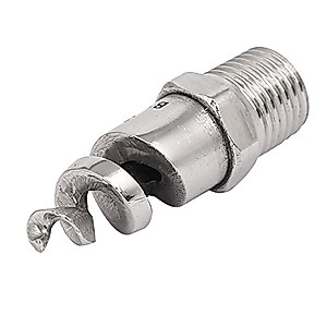 uxcell 1/4BSP Male Thread 316L Stainless Steel Spiral Cone Atomized Nozzle Spray 2pcs