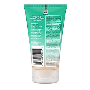 Neutrogena Acne Proofing Daily Facial Scrub with Salicylic Acid Acne Treatment, Exfoliating and Cleansing Face Wash, Oil-Free, 4.2 oz