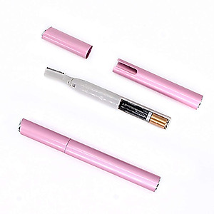 Bluelans Unisex Hair Trimmer, Electric Facial Hair Remover for Men and Women, Pink