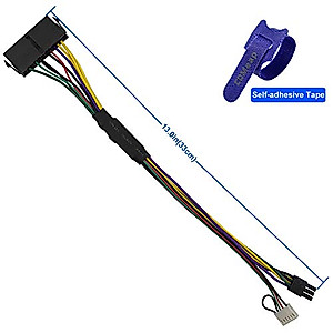 COMeap 24 Pin to 6 Pin ATX Power Adapter Cable for HP Z220 Z230 SFF MT TWR Series 4000 6005 8300 ProDesk 600 G1 EliteDesk 800 G1 13-inch(33cm)