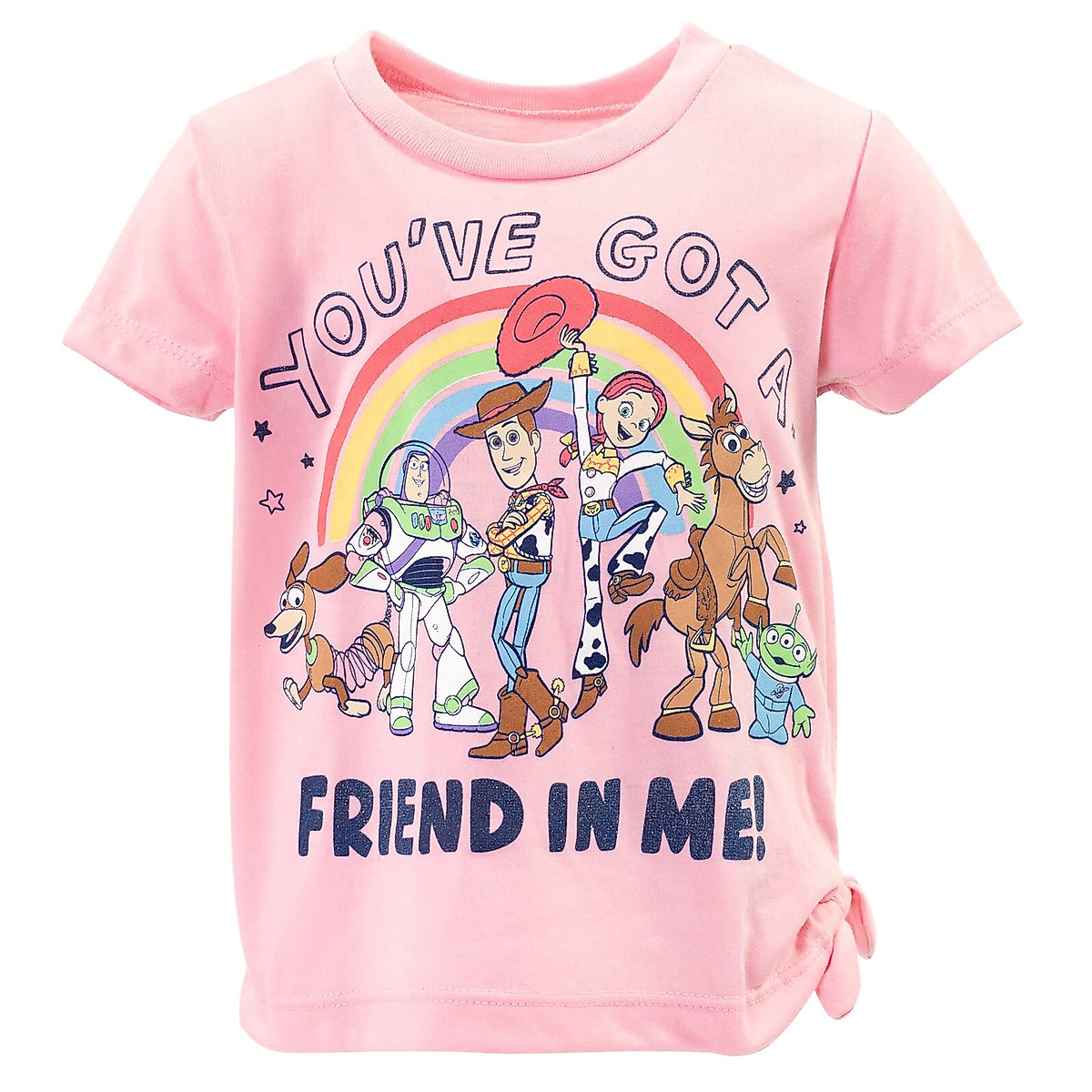 Disney Pixar Toy Story Woody Buzz Lightyear Jessie Toddler Girls T-Shirt and Shorts Outfit Set Toy Story Pink 2T