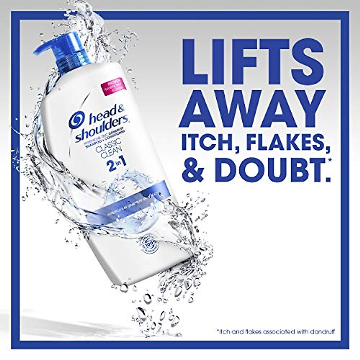 Head & Shoulders Classic Clean 2-in-1 Anti-Dandruff Shampoo + Conditioner, 32.1 oz