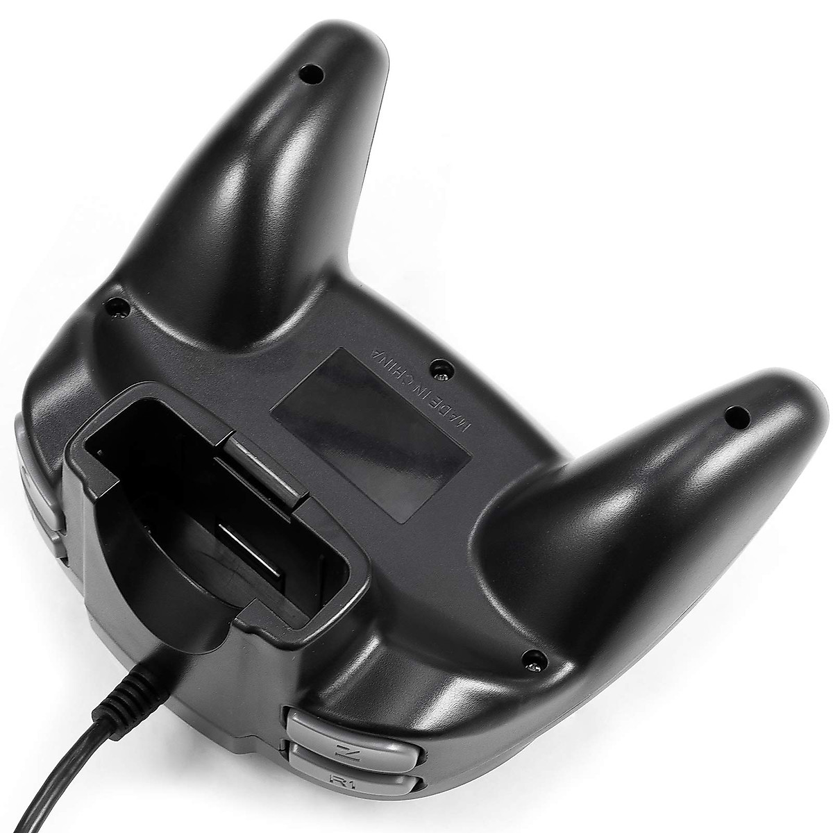 KIWITATA 2 Pack N64 Controller, Classic Mini N64 Wired USB 64-bit Upgraded Joystick Game Pad Joypad Controller for Windows PC/Mac Black & Gray