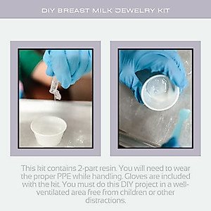 Breast Milk Jewelry DIY Kit - Stainless Steel Keepsake for Breastfeeding Moms