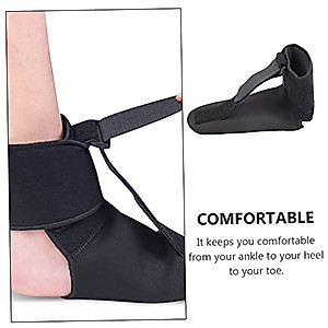 FOMIYES 1pc Foot Drop Orthotics Plantar Fasciitis Splint Tool Stand Night Splint Foot Position Brace Ortho Picks for Braces Foot Orthotic Tool Foot Drop Corrector Foot Droop Brace Black