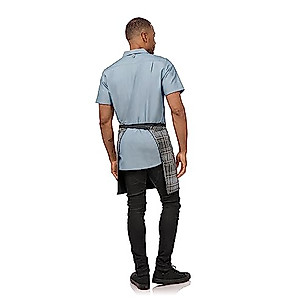 Chef Works Unisex Olympia Half Bistro Apron, Grey, One Size