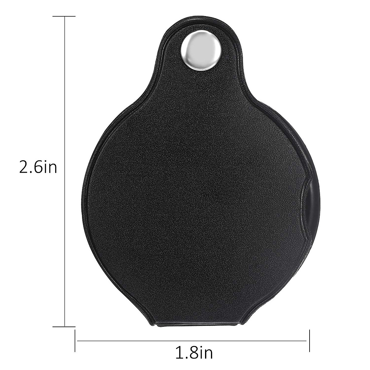 HESTYA 8 Pack 10X Mini Magnifying Glass Folding Pocket Magnifier Glass Loupe with Black Rotating Protective Holster for Reading Newspaper, Book, Magazine, Science, Hobby, Jewelry