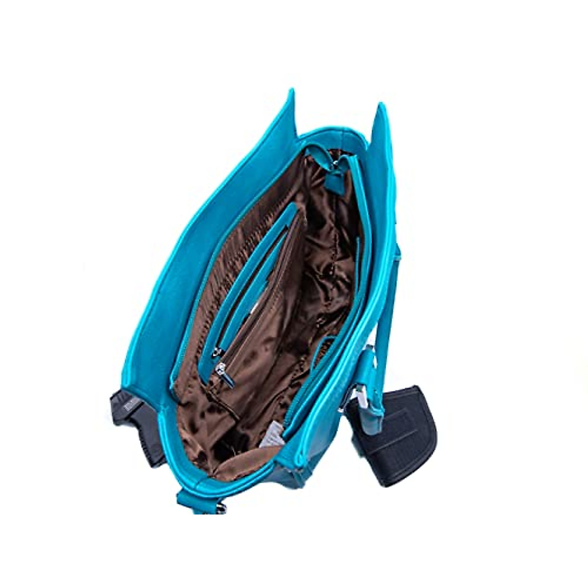 Goson Concealed Carry Tote Bag - Large and Fashionable CCW Purses for Women with Multiple Pockets, Crossbody Straps, YKK Locking Zippers in Faux Leather