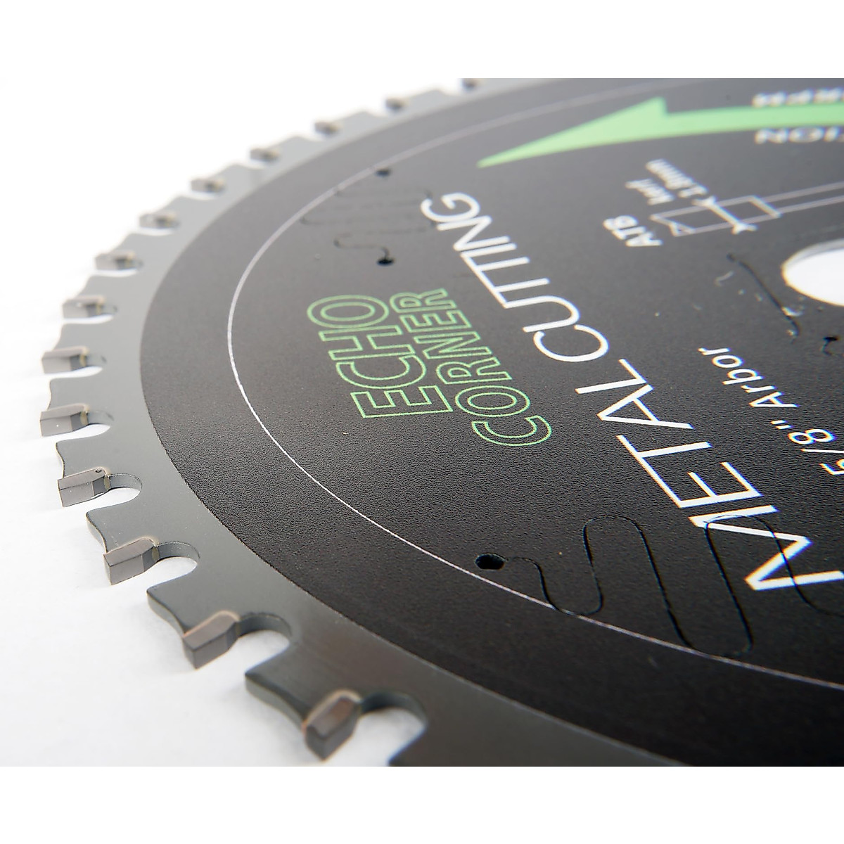 Echo Corner 6-1/2" Steel Cutting Circular Saw Blade, for Mild Steel Sheet Carbon Steel Plate Angle-Iron or Other Tough Metal, Carbide TCT 40-Tooth 5/8" Arbor