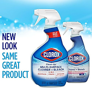 CLOROX Clean-Up Multi-Surface Cleaner with Bleach, Rain Clean, Spray, 32 Fl Oz (Package May Vary)