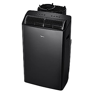 Midea Duo 12,000 BTU (10,000 BTU SACC) HE Inverter Ultra Quiet Portable Air Conditioner, Cools up to 450 Sq. Ft., Works with Alexa/Google Assistant, Includes Remote Control & Window Kit
