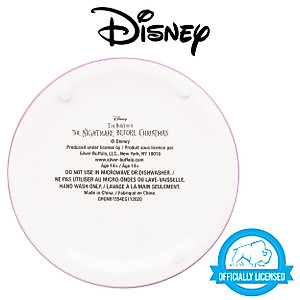 Silver Buffalo Disney Tim Burton Nightmare Before Christmas Moon Hill Scene Jack Skellington Ceramic Cookie Snack Jar (Large)