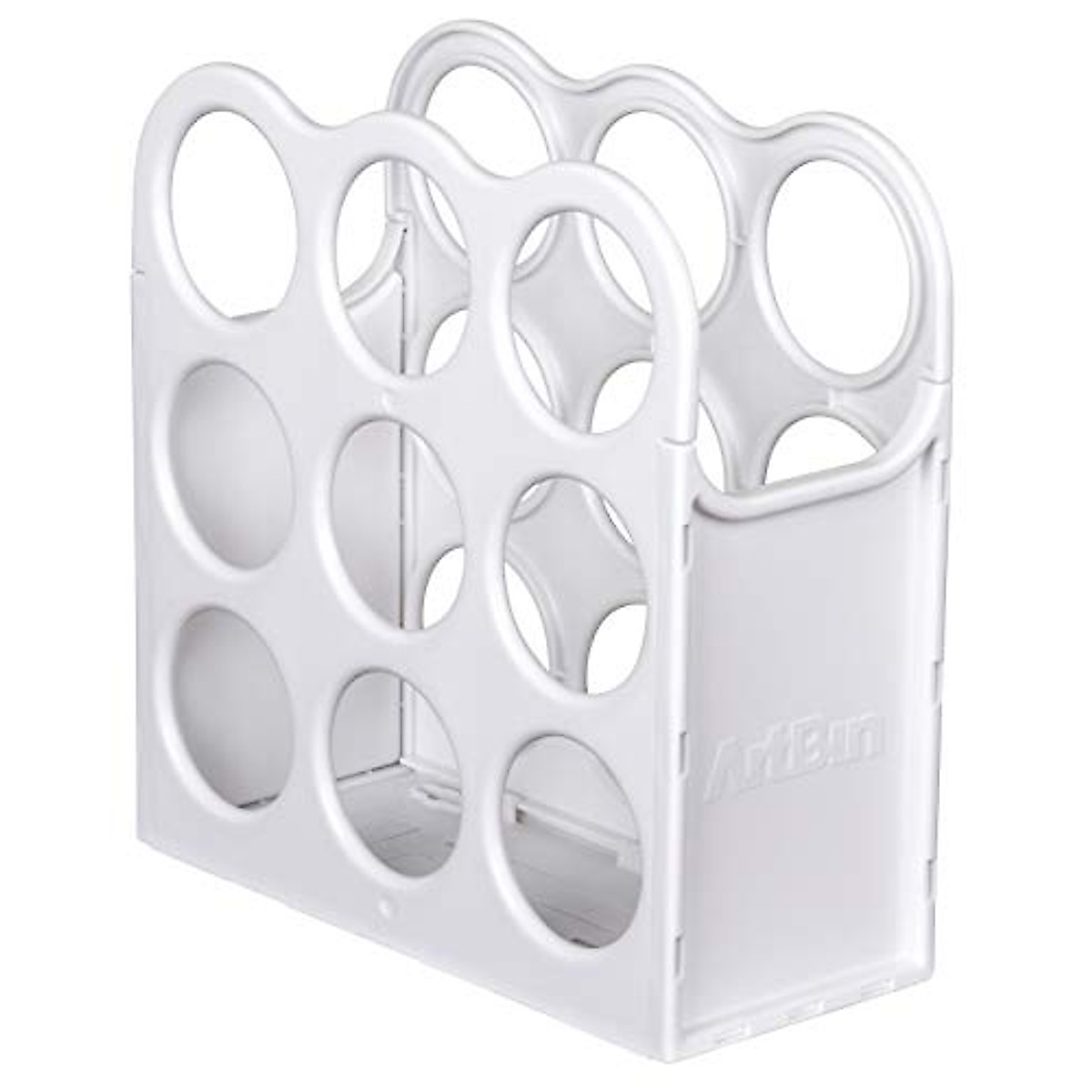 ArtBin 6866AG Mini Vinyl Storage Rack, Organizer up to 9 (5.5") Vinyl Rolls, White, 1 Rack
