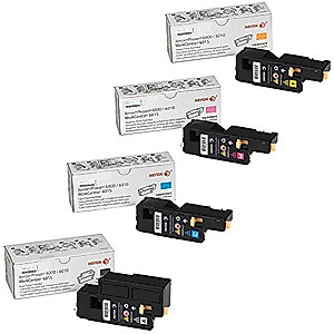 Xerox 106R01627, 106R01628, 106R01629, 106R01630 Standard Yield Toner Cartridge Set
