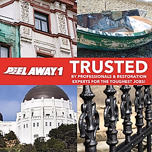 Peel Away 1 Heavy Duty Paint Remover - Removes Up to 30 Layers of Lead, Oil & Alkyd-Based Coatings - Complete Removal System Under the Lid - 1 Gallon