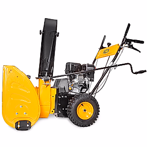 Stark 7HP Power Sweeper Brush Broom/Snow Blower Set Easy Mount Attachment Engine Gas Walk-Behind Sweeper for Leaves, Snow, Dirt, and Gravel