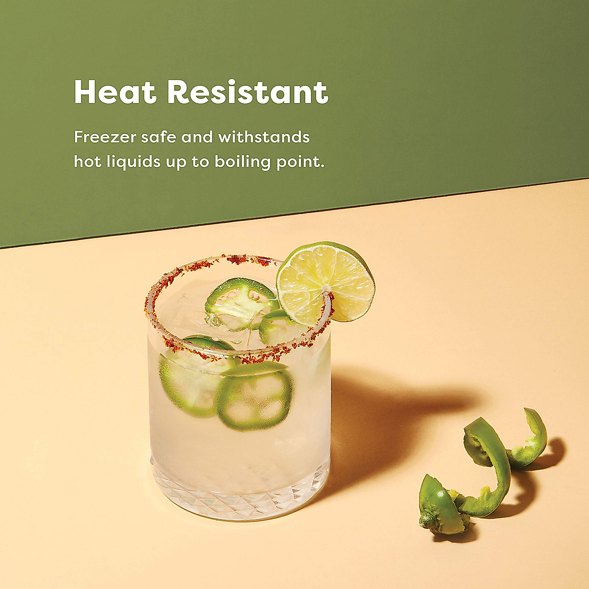 TOSSWARE RESERVE 8oz Stemless Martini Glass, SET OF 8, Premium Quality, Tritan Dishwasher Safe & Heat Resistant Unbreakable Plastic Cocktail Glasses, Clear