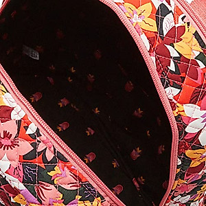 Vera Bradley Women's Cotton Campus Backpack, Rosa Floral - Recycled Cotton, One Size