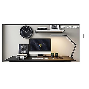 Knightsbrid LED Desk Lamp with Clamp,Adjustable Swing Arm Desk Lamp,Modern Architect Table Lamp for Study/Reading/Office/Work(Black)