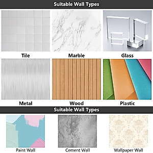 Spiglamm 2 Pack Shower Caddy Adhesive Hooks Replacement, Shower Shelf Adhesive Replacement, Strong Adhesive Shower Hooks for Shower Caddy Shelves Rack Basket Holder