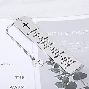 Baptism Gift for Girl Boy Catholic Confirmation Gift for Women Birthday Christian Bible Verse Bookmark for Godson Goddaughter Religious Gift for Church Bulk First Communion Graduation Gift for Him Her