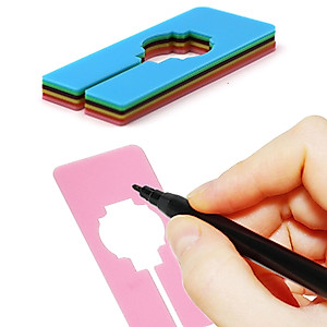 Dohia Closet Dividers for Hanging Writable Clothes Clothing Plastic Rack Size Dividers Rectangular Reusable Closet Separators D1-FXCMFGQ (Colorful)