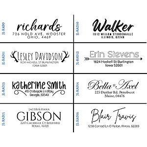 Custom Return Address Stamp - Custom Self-Inking Address Stamp with Name Custom Rubber Address Stamp (Self Inking)