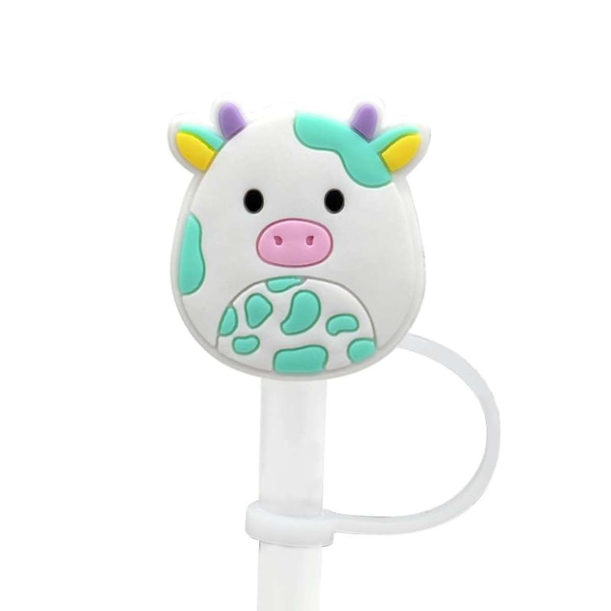 Funny Silicone Straw Topper fit Stanley 30&40 Oz,Straw Cover Cap for Stanley, Cute Straw Cover Kids Themed Party Gifts Decoration,Drinking Straw Tip Covers for Stanley(1777-45-46-47-49)