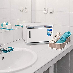 BYOOTIQUE Hot Towel Warmer Cabinet, 16L Hot Heat Towel Warmer, 2in1 Professional Fast Heating Portable Towel Warmer for Facial Spa, Massage, Hair Salon, Barber Shop, Estheticians, Beauty Salon, White