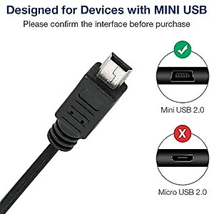 SAITECH IT 10 Pack 3 Ft USB 2.0 A to Mini 5 pin B Cable for External HDDS/Camera/Card Readers/ MP3 Player -Black