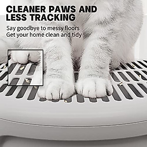 PETJC Cat Ramp Custom Fit for Litter Box, Reduces Tracking, Suitable for Elder Cats, Kitten and Cats with Limited Mobility