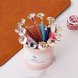 Oddmoal Diamond Pens Fun Fancy Crystal Diamond Pen For Women, Bling Metal Pens, Black Ink, 12 Count(Mixed Colors)
