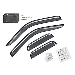 Goodyear Shatterproof Window Deflectors for Trucks Ford F250 F350 Super Duty 1999-2016 SuperCab, Tape-on Rain Guards, Window Visors, Vent Deflector, Vent Visor, Truck Accessories, 4 pcs- GY003196LP