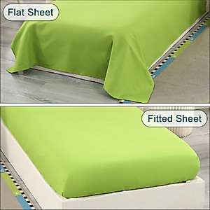 Wowelife Boys Full Soccer Bedding Set, Green Comforter Set Full 5 Pieces, Playground Soccer Comforter Full, Comfortable and Breathable for Teens and Adults