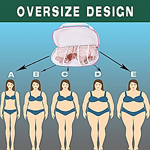 6 PCS 10" X 15" Bra Washing Bags for Laundry, Large Bra Laundry Bags for Washing Machine, Fits A-E Cups Anti Deformation Bra Mesh Bag, Lingerie Bags for Washing Delicates (10" X 15" Inch, Grey)