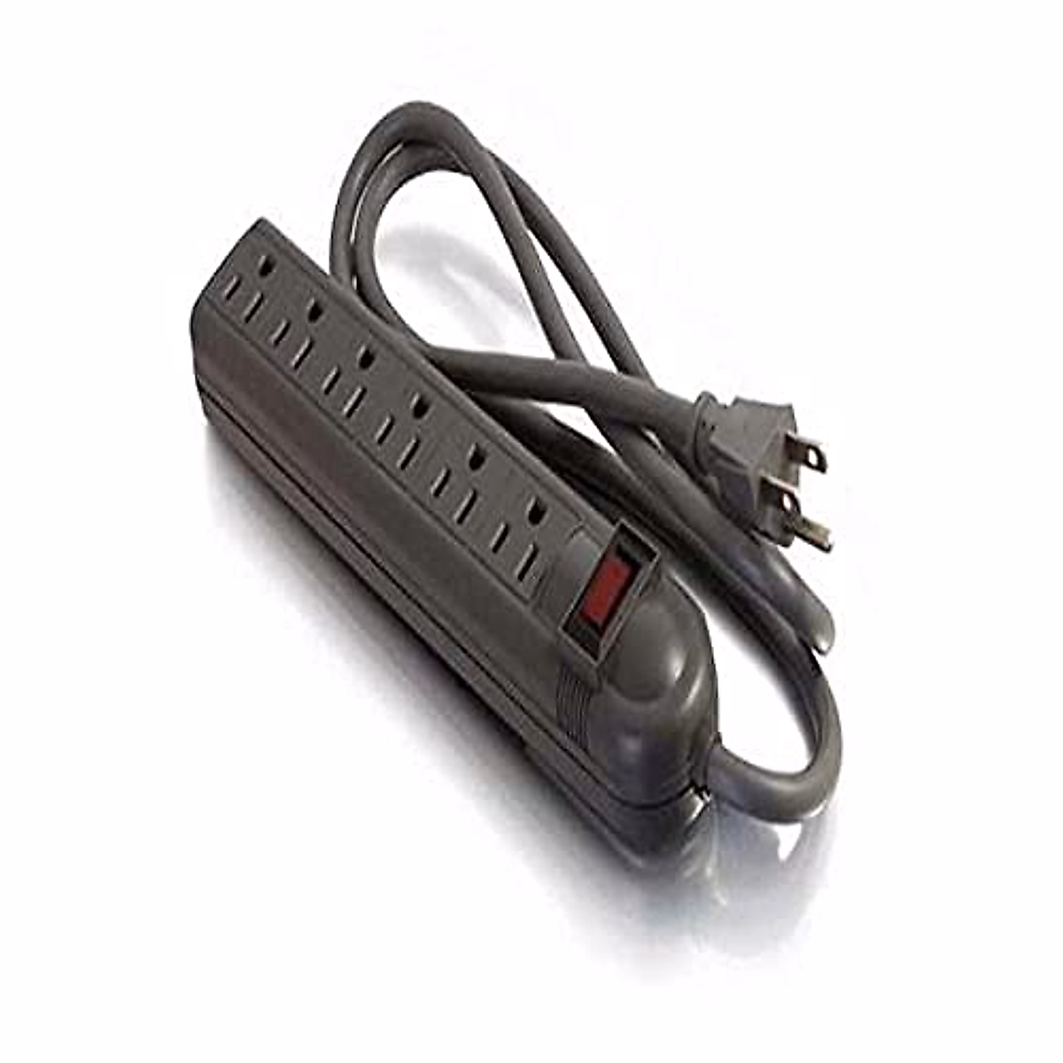 C2G Legrand 6 Outlet Power Strip with Surge Protector, Black Surge Suppressor Power Strip, 125 Volt Power Strip Surge Protector, 1 Count, C2G 29300