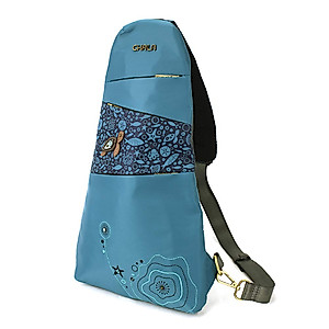 CHALA CV-Escape Sling Backpack - Turtle - Turquoise