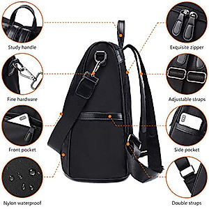 CHARMORE Women Travel Backpack Anti Theft Rucksack Nylon Waterproof Casual Daypacks Lightweight Backpack