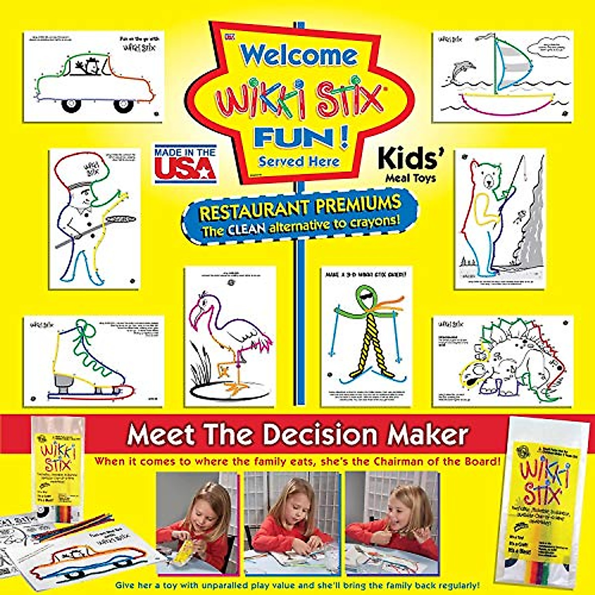 Wikki Stix Mini Play Paks, 250 Individual paks! Great for Restaurants, Parties, Travel, classrooms Giving, Made in The USA!