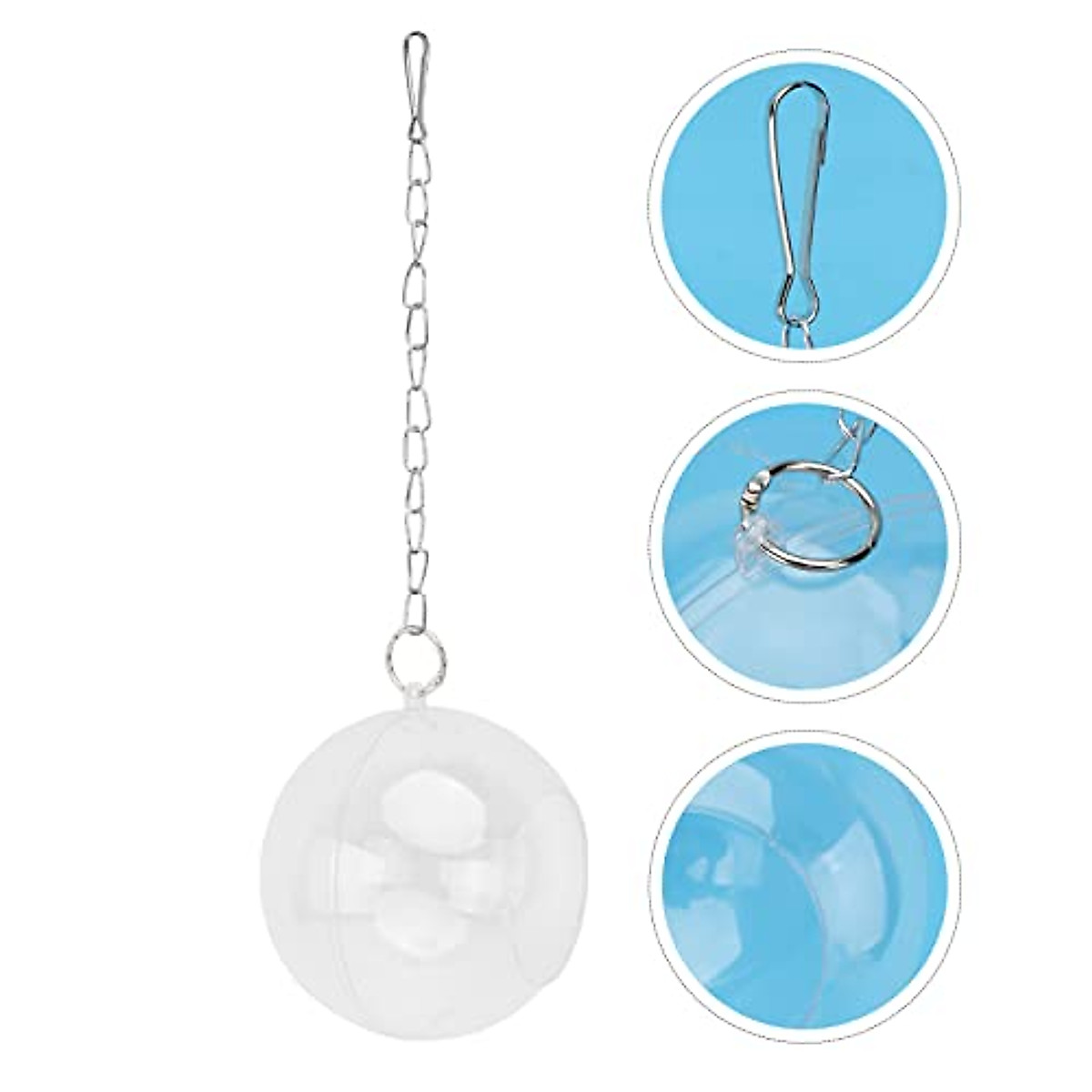 Mipcase 2 PCS Parrot Feeder Toy Bird Foraging Toy Parrot Forager Toy Bird Foraging Feeder Clear Pet Birds