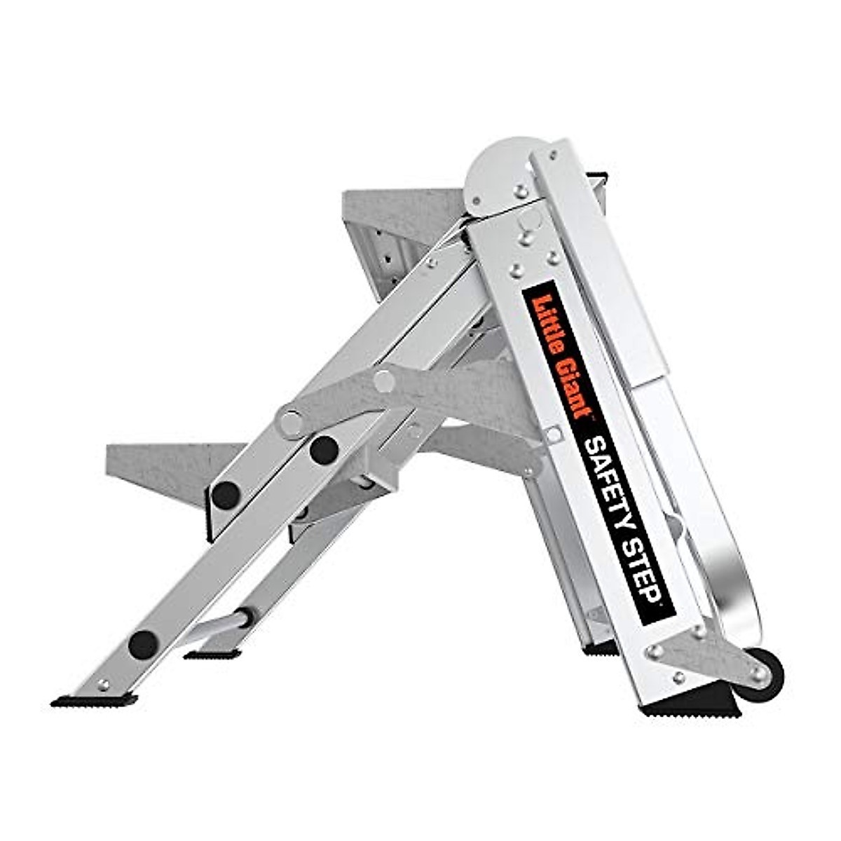 Little Giant Ladders, Safety Step, 2-Step, 2 foot, Step Stool, Aluminum, Type 1A, 300 lbs weight rating, (10210BA), Gray